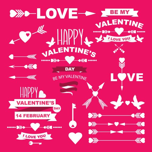 Valentines day poster Royalty Free Vector Image