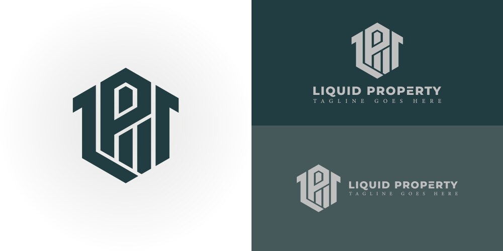 Abstract initial letter p or pp logo in gold color