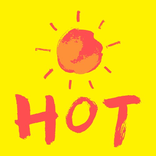 Big summer set of sun and fun hand drawn elements Vector Image