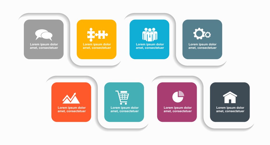 Infographic design template with place Royalty Free Vector