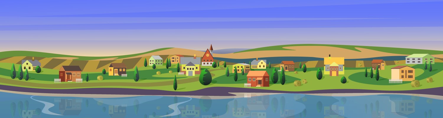 Cartoon Town Vector Images (over 60,000)