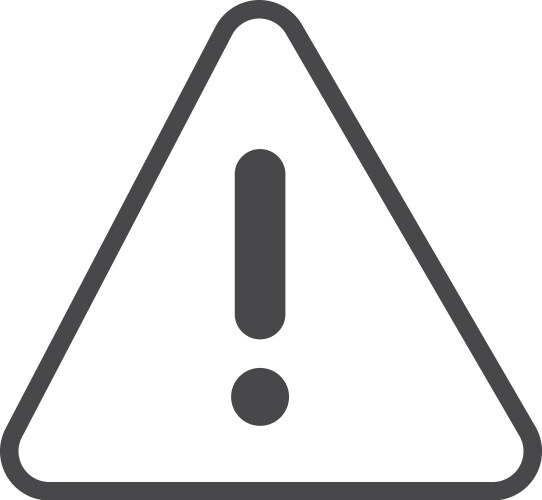Warning icon Royalty Free Vector Image - VectorStock