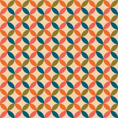 Retro geometric seamless pattern image Royalty Free Vector
