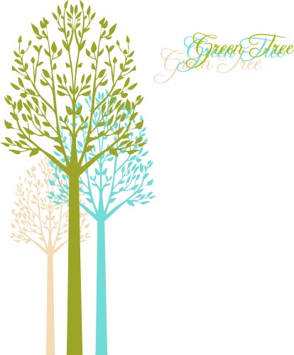 Trees Royalty Free Vector Image - VectorStock