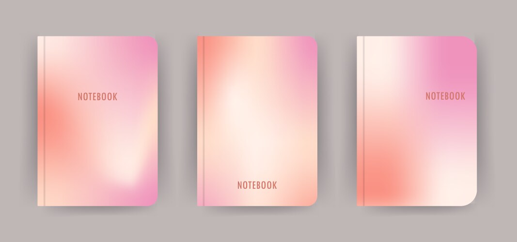 Cover page notebook collection templates Vector Image
