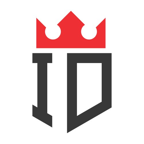 Letter ex crown logo Royalty Free Vector Image