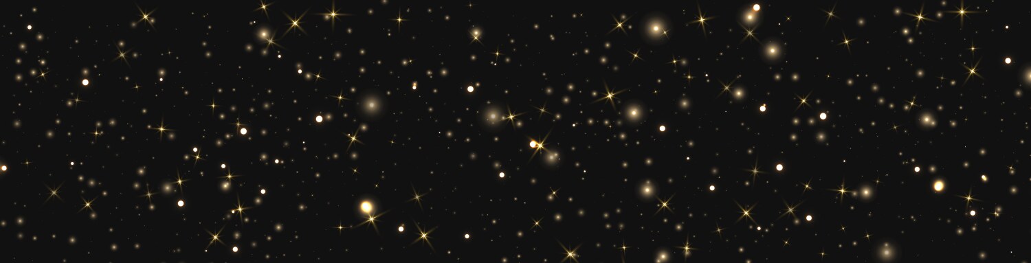 Gold glittering dots particles stars magic Vector Image