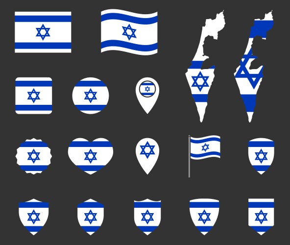 Welcome to israel promo banner with national Vector Image