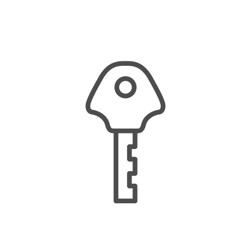 Change key line icon Royalty Free Vector Image