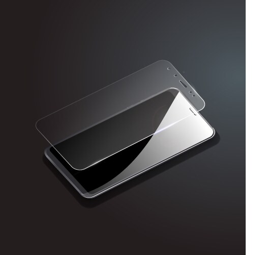 Glass screen protector Royalty Free Vector Image
