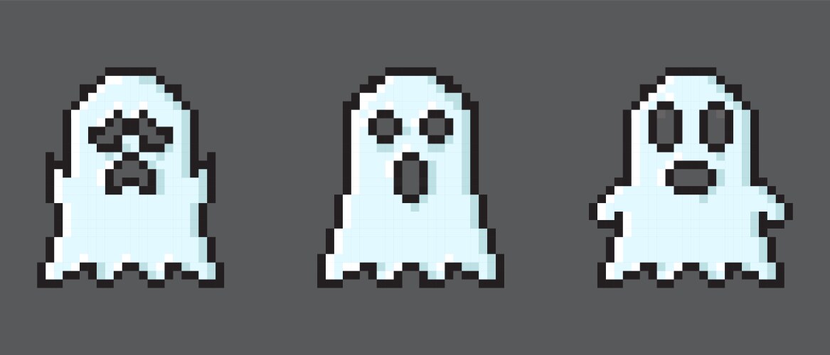 Pixel Art Halloween Vector Images (over 840)