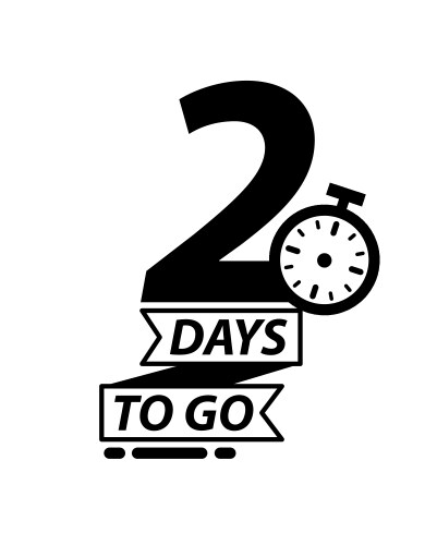 2 Days to Go Vector Images (over 2,200)