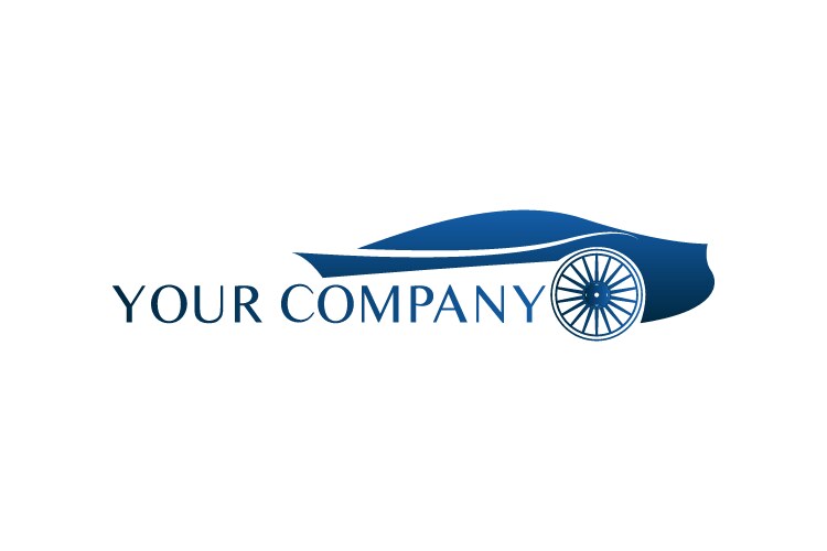 Calligraphic car logo set Royalty Free Vector Image