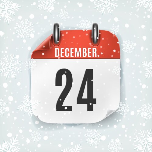 Realistic blank calendar icon isolated on white Vector Image