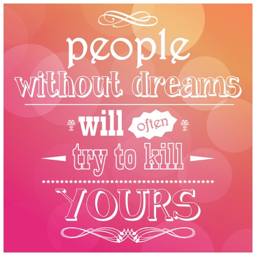 Colourful inspirational quote Royalty Free Vector Image