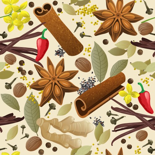 Spices Pattern Vector Images (over 10,000)