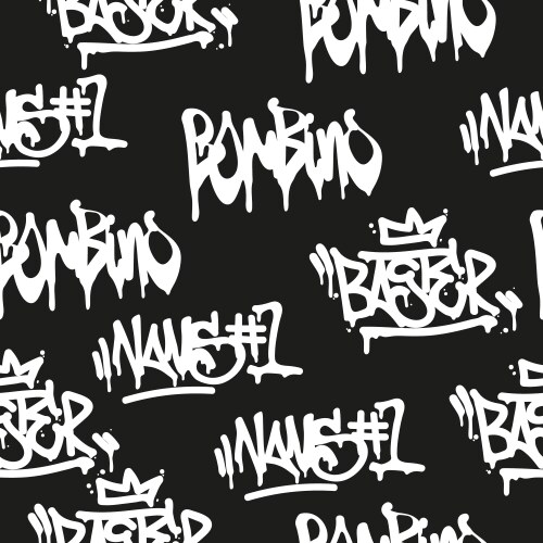 Hand style graffiti font alphabet Royalty Free Vector Image