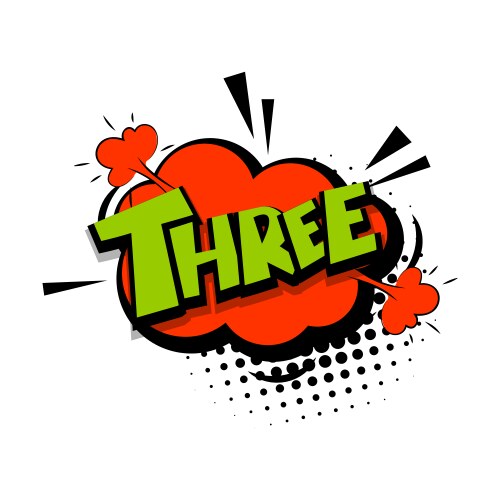 Have an idea number three isolated on the mascot Vector Image