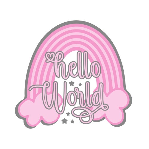 Girl saying hello cartoon Royalty Free Vector Image