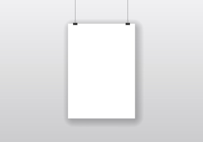 Hanging sign blank isolated Royalty Free Vector Image