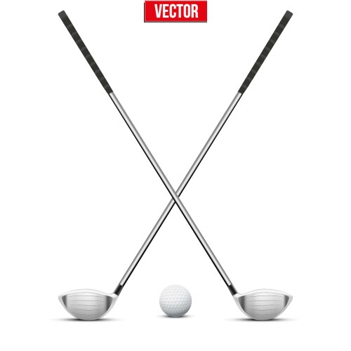 Golf clubs Vector Images & Graphics for Commercial Use | VectorStock
