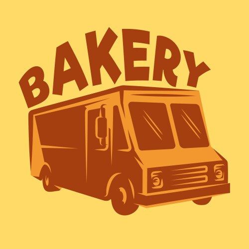 Bakery van Royalty Free Vector Image - VectorStock