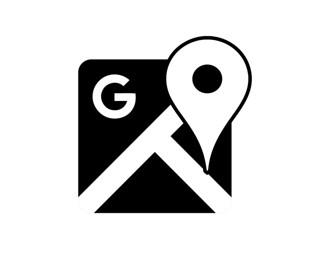 Google map symbol logo red design Royalty Free Vector Image