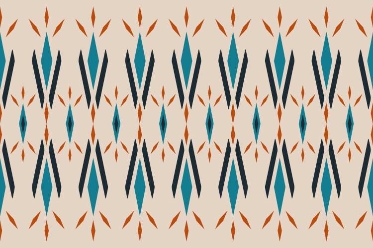 Abstract ethnic ikat art seamless pattern Vector Image