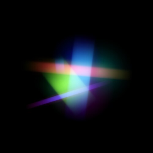 Neon dim rainbow spectrum with magical iridescent Vector Image