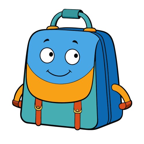 School Bag Black and White Cartoon Vector Images (over 4,400)