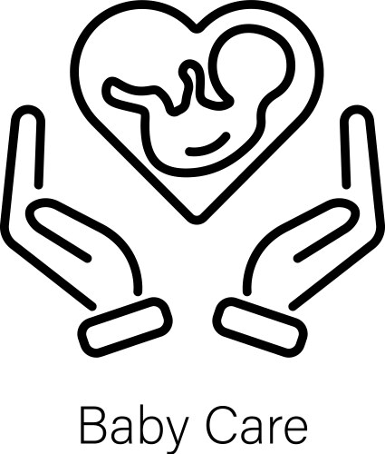 Baby movements Royalty Free Vector Image - VectorStock