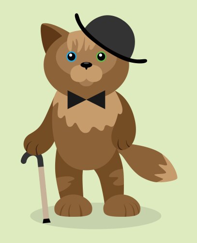 Elderly woman petting her cat cartoon Royalty Free Vector