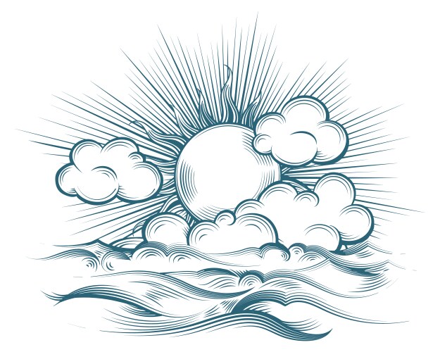 Sun Line Drawing Vector Images (over 25,000)