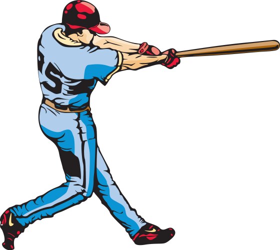 Focused baseball pitcher in yellow jersey Vector Image