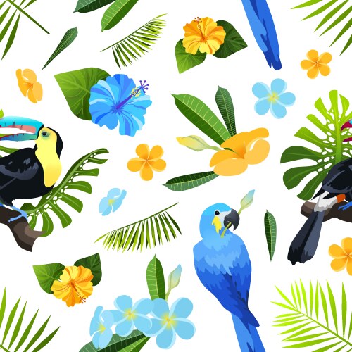 Tropical objects set Royalty Free Vector Image