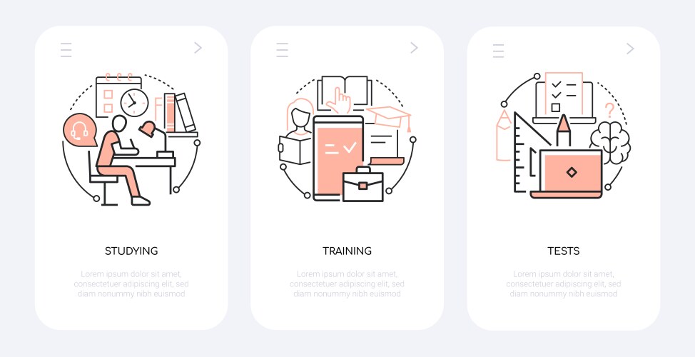 Active brain training and reading print Royalty Free Vector