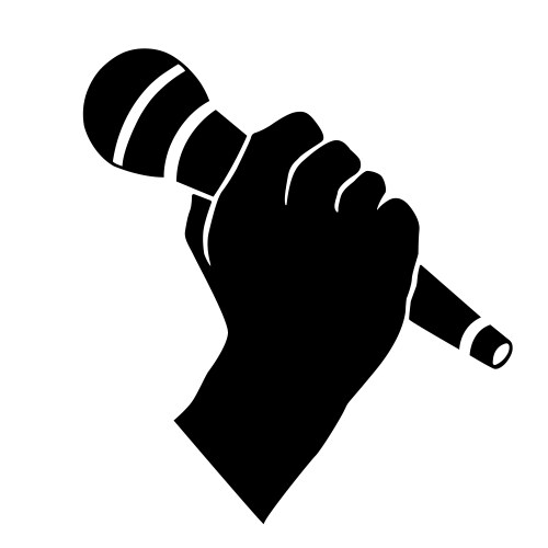 Hand Holding a Microphone Vector Images (over 1,800)