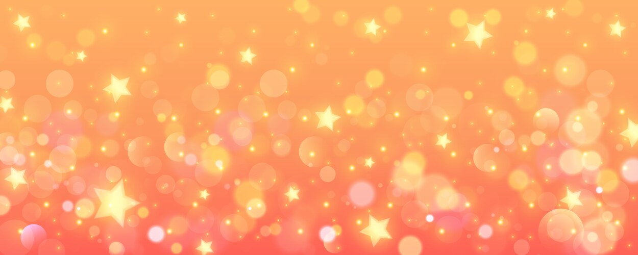Abstract orange background with sun rays and shiny