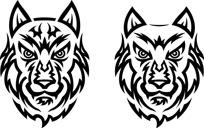 Wolf Tattoo Design Vector By Vectoryone Image 2154986