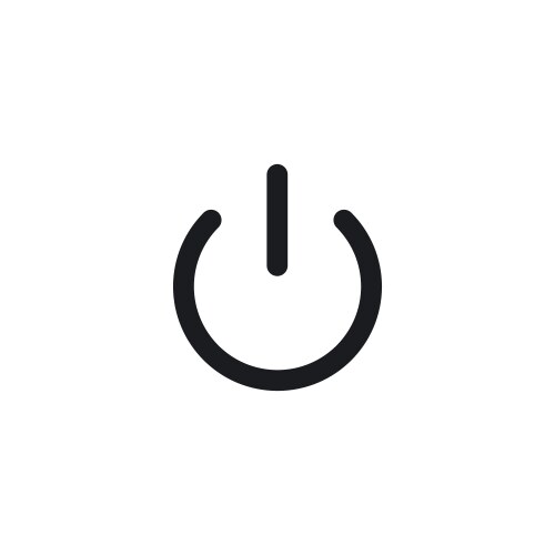 Power icon set turn off switch symbol computer Vector Image