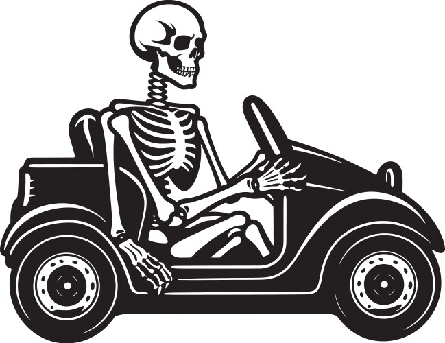 Skeleton Driving Car Vector Images (over 410)