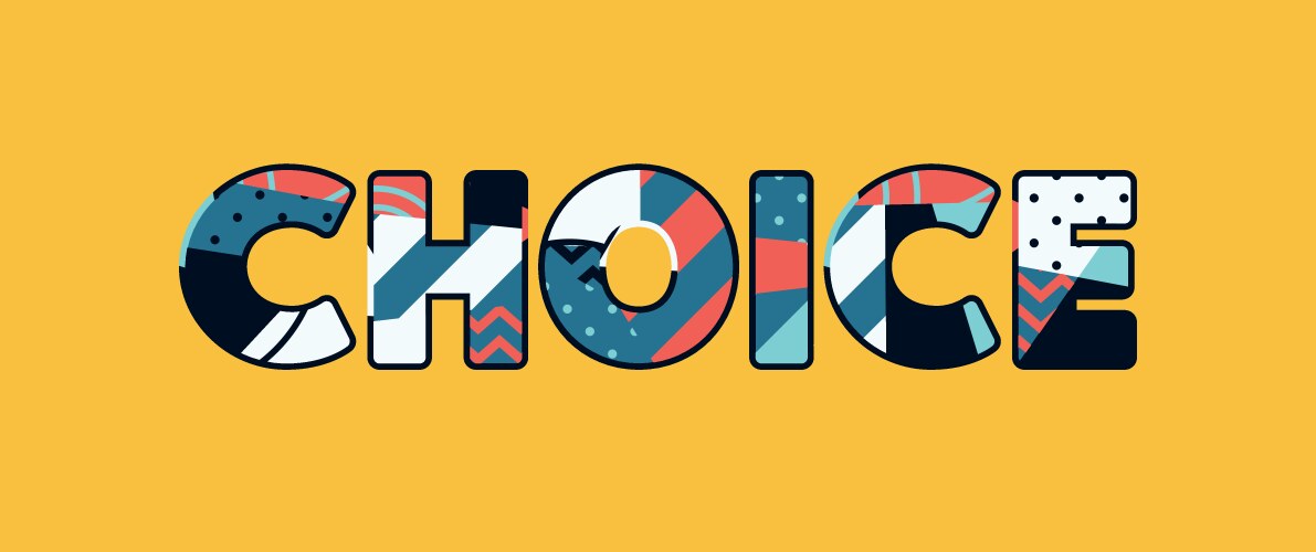 Human choice concept Royalty Free Vector Image