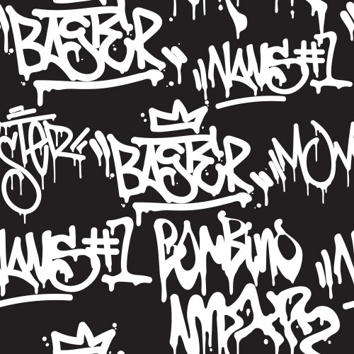 Hand style graffiti font alphabet Royalty Free Vector Image
