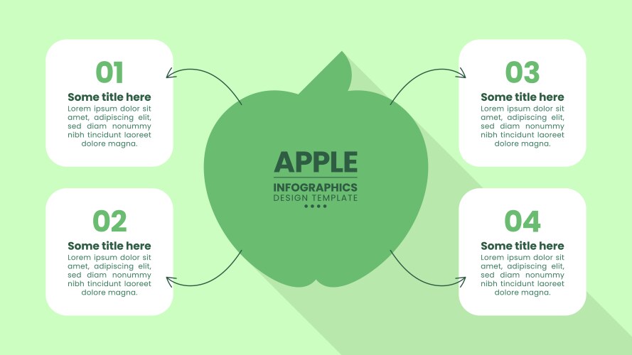 Infographic template mountain with 4 steps Vector Image