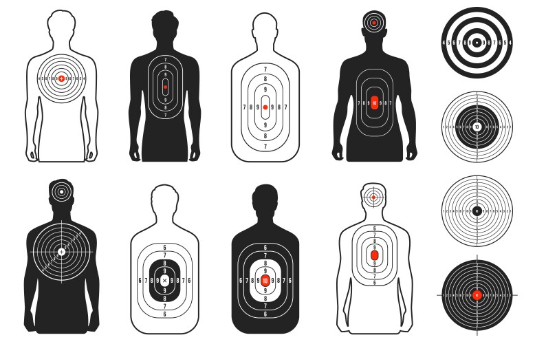 Shooting Range Target Practice Vector Images (over 3,300)