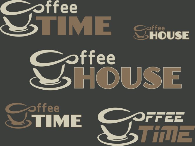 Its time for a coffee Royalty Free Vector Image