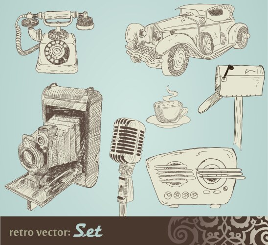 Retro Doodle Vector Images (over 420,000)