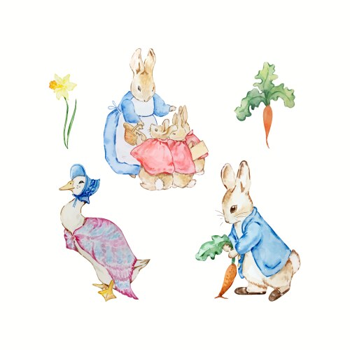 Peter rabbit Vector Images & Graphics for Commercial Use | VectorStock