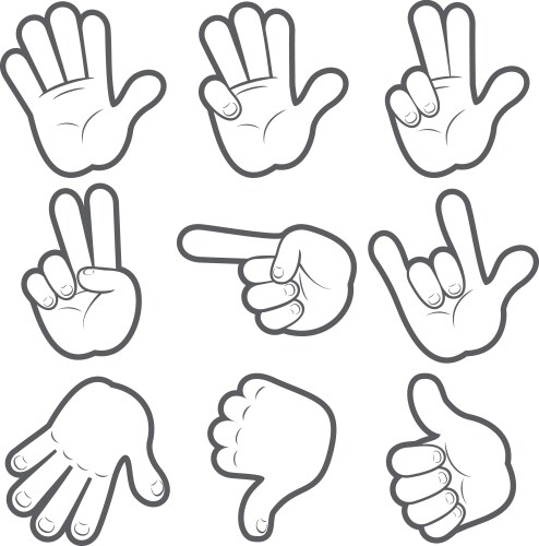 Cartoon Hands Vector Images (over 1 million)