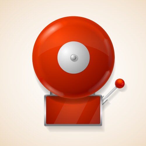 School bell Royalty Free Vector Image - VectorStock